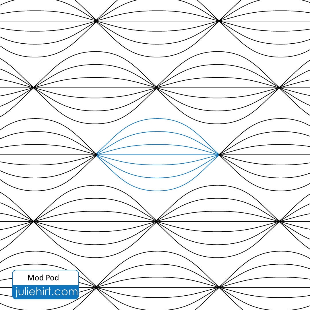 MOD POD - Longarm Quilting Digital Pattern for Edge to Edge and ...