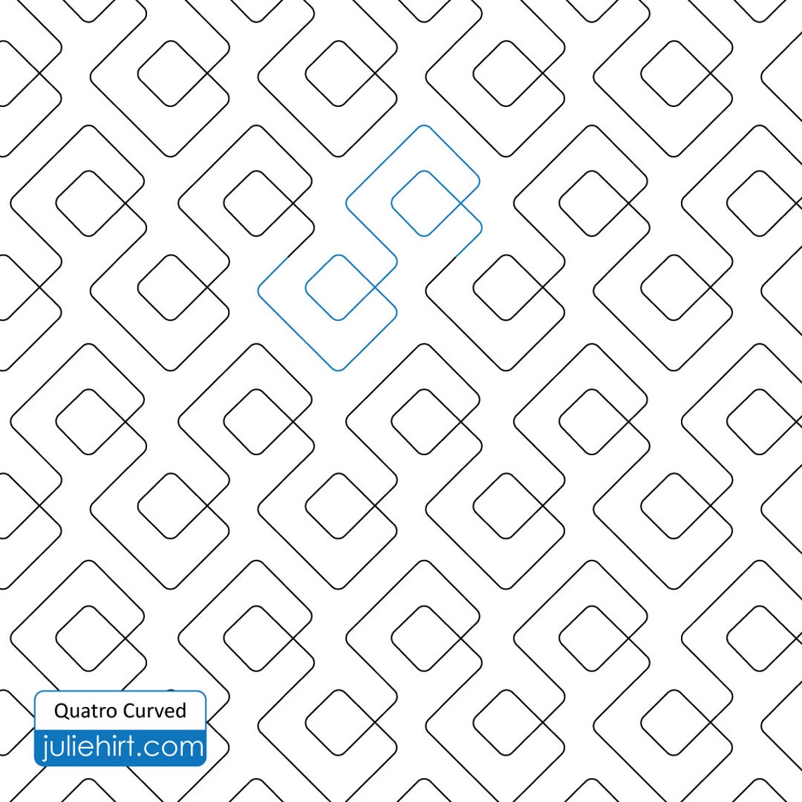 QUATRO CURVED - Longarm Quilting Digital Pattern for Edge to Edge and ...