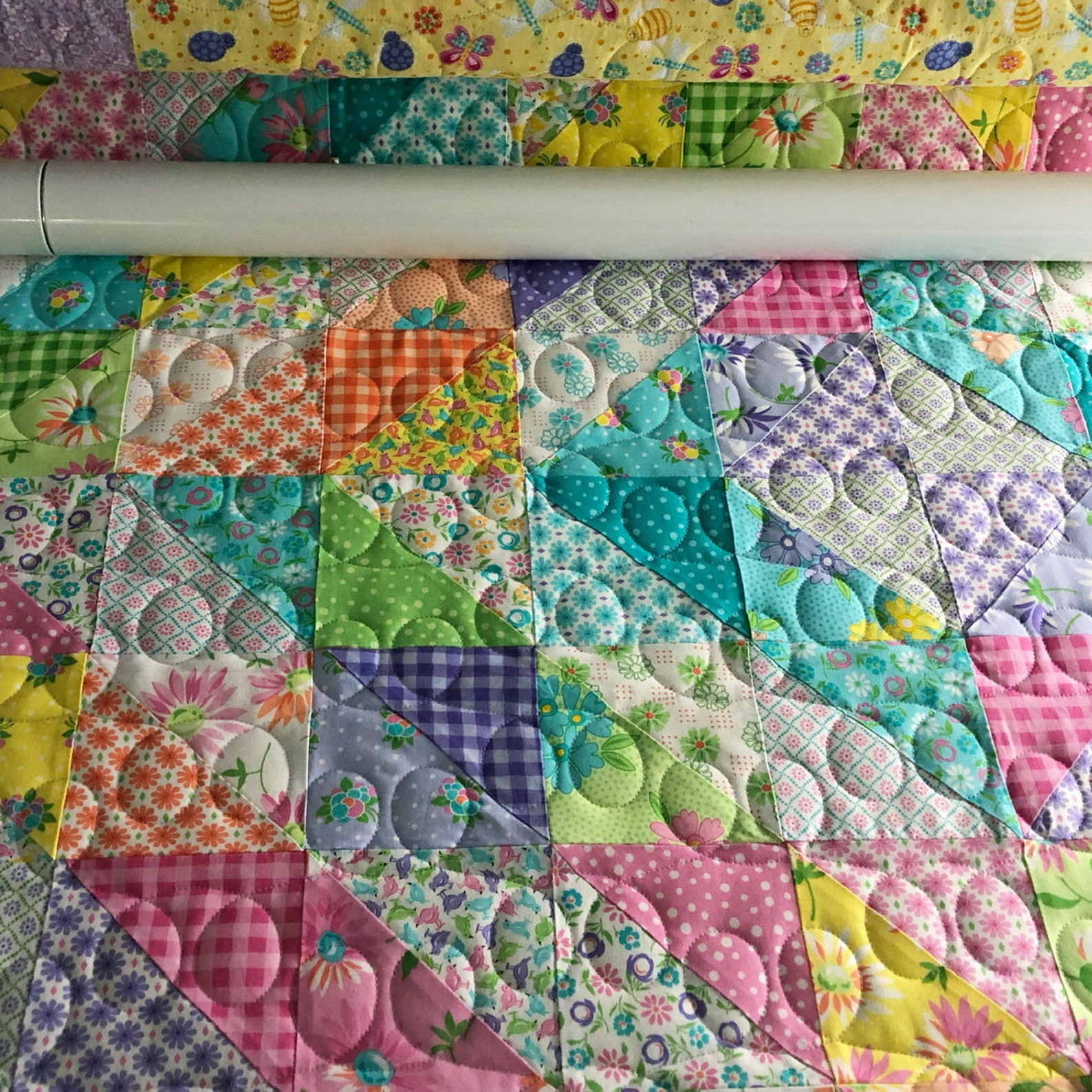 DOUBLE LOOPS Longarm Quilting Digital Pattern Edge to Edge | Etsy