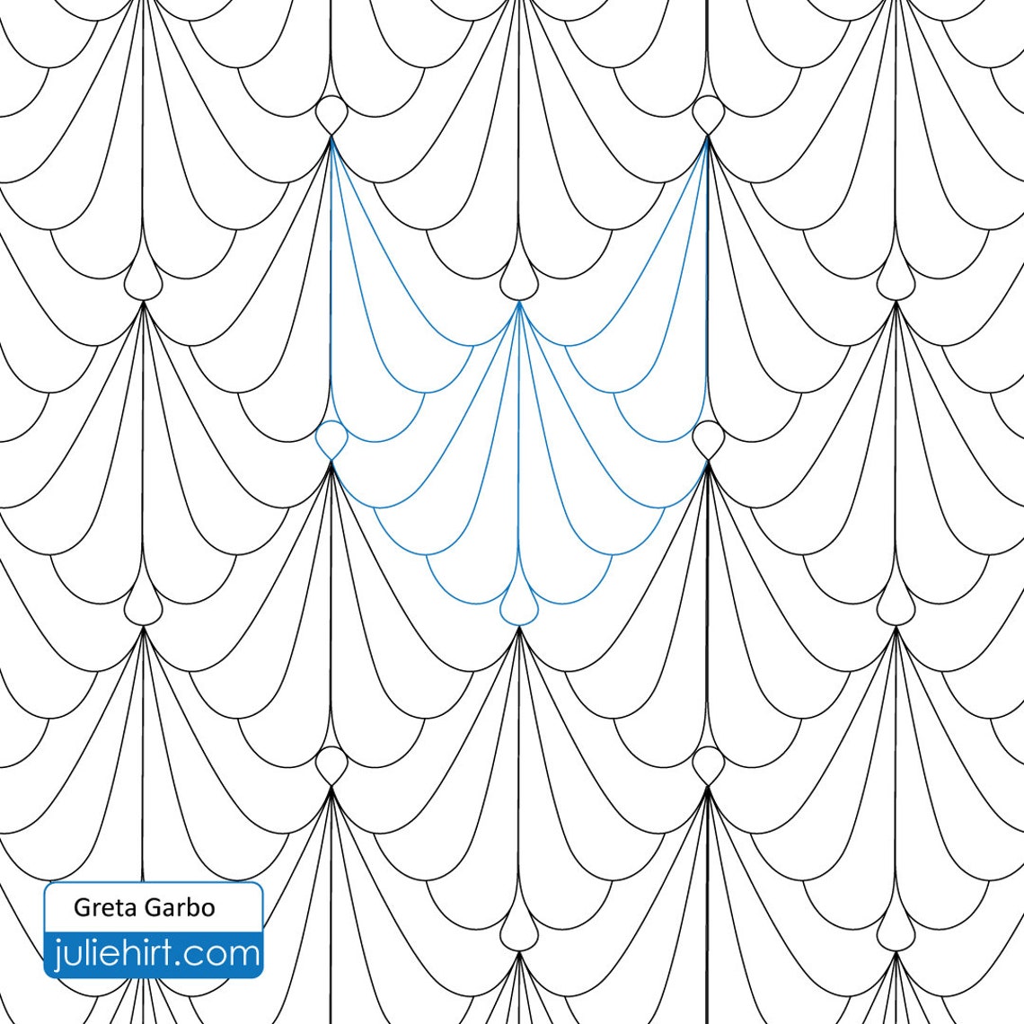 GRETA GARBO 2 Versions Longarm Quilting Digital Pattern for - Etsy