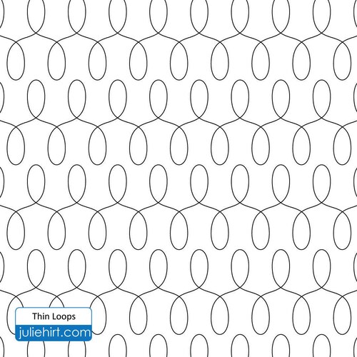 TIGHT CLASSIC LOOPS Longarm Quilting Digital Pattern Edge to - Etsy