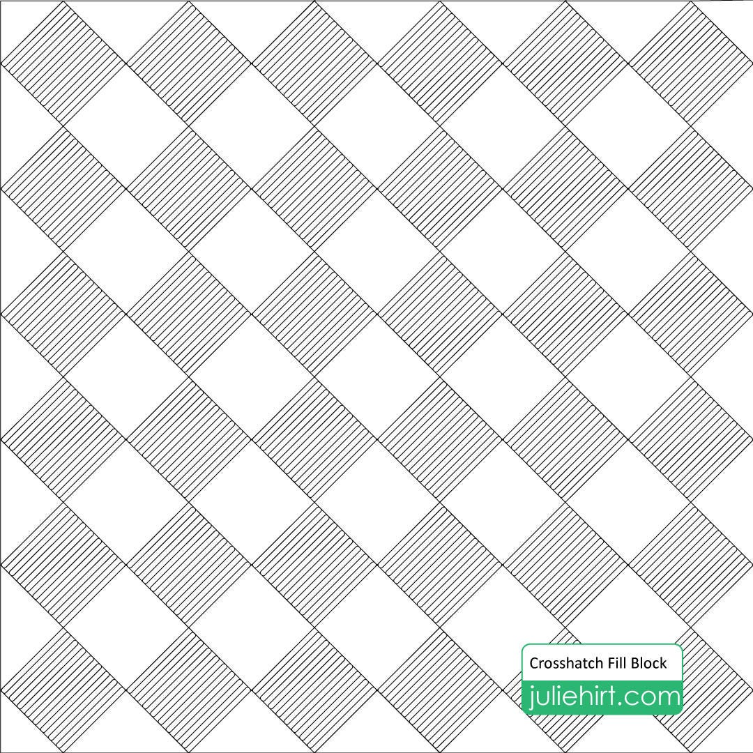 CROSSHATCH FILL BLOCK - Longarm Quilting Digital Pattern for ...