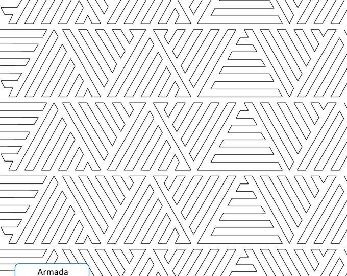 ARMADA Longarm Quilting Digital Pattern for Edge to Edge HQ - Etsy