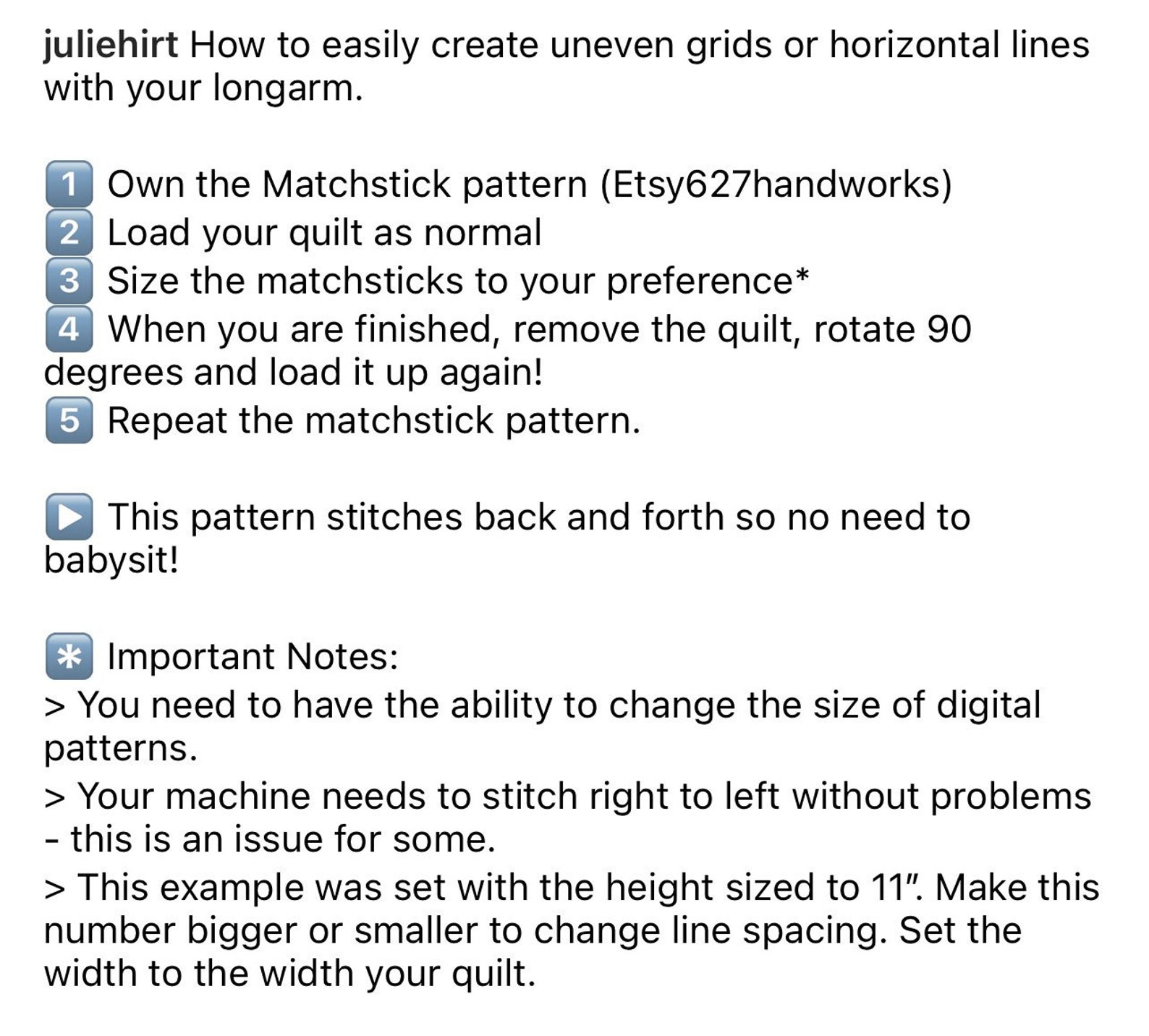 MATCHSTICK READ Description Digital Pattern Edge to Edge - Etsy