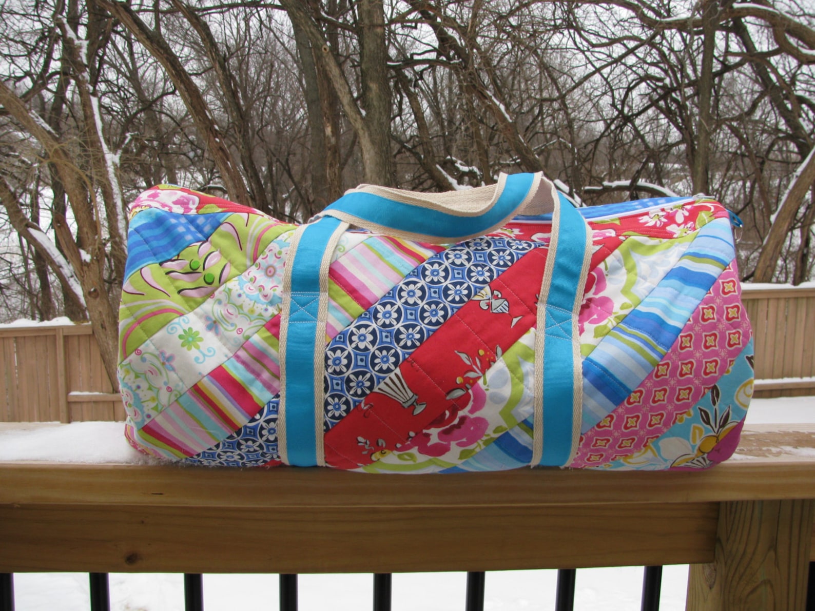 The Brooksider: A Quilted Duffel Bag instant Digital - Etsy