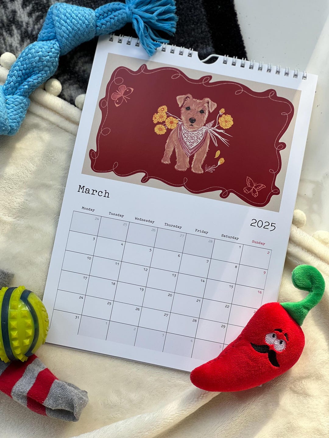 Dogs A4 Wall Calendars 2025 January December 2025 Dog Lover - Etsy