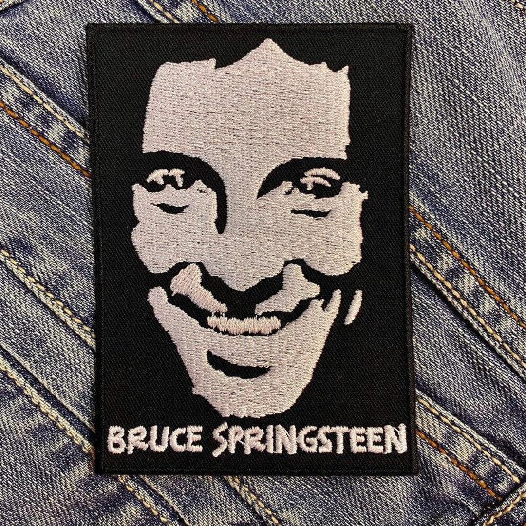Bruce Springsteen Embroidered Patch Badge Applique Iron On - Etsy