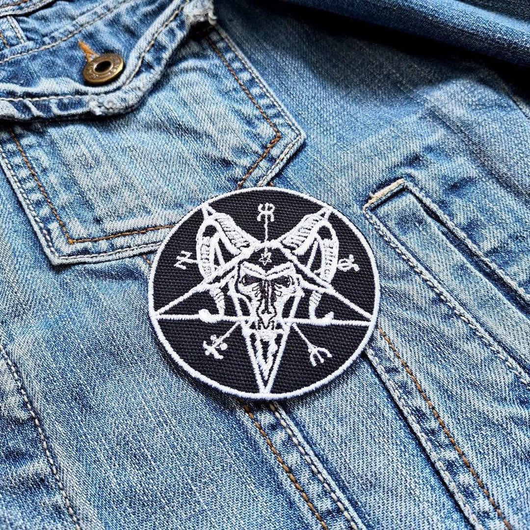 Pentagram Satanic Symbol Occult Embroidered High Quality Magic Demonic ...