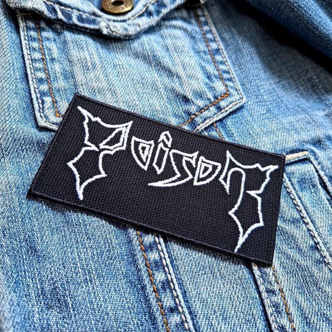 Poison Embroidered Badge Applique Iron on 3D6204 Embroidered Patch ...