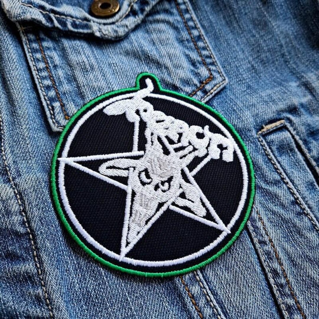 Venom Pentagram Round 383319 Embroidered Patch Badge Applique Iron On ...