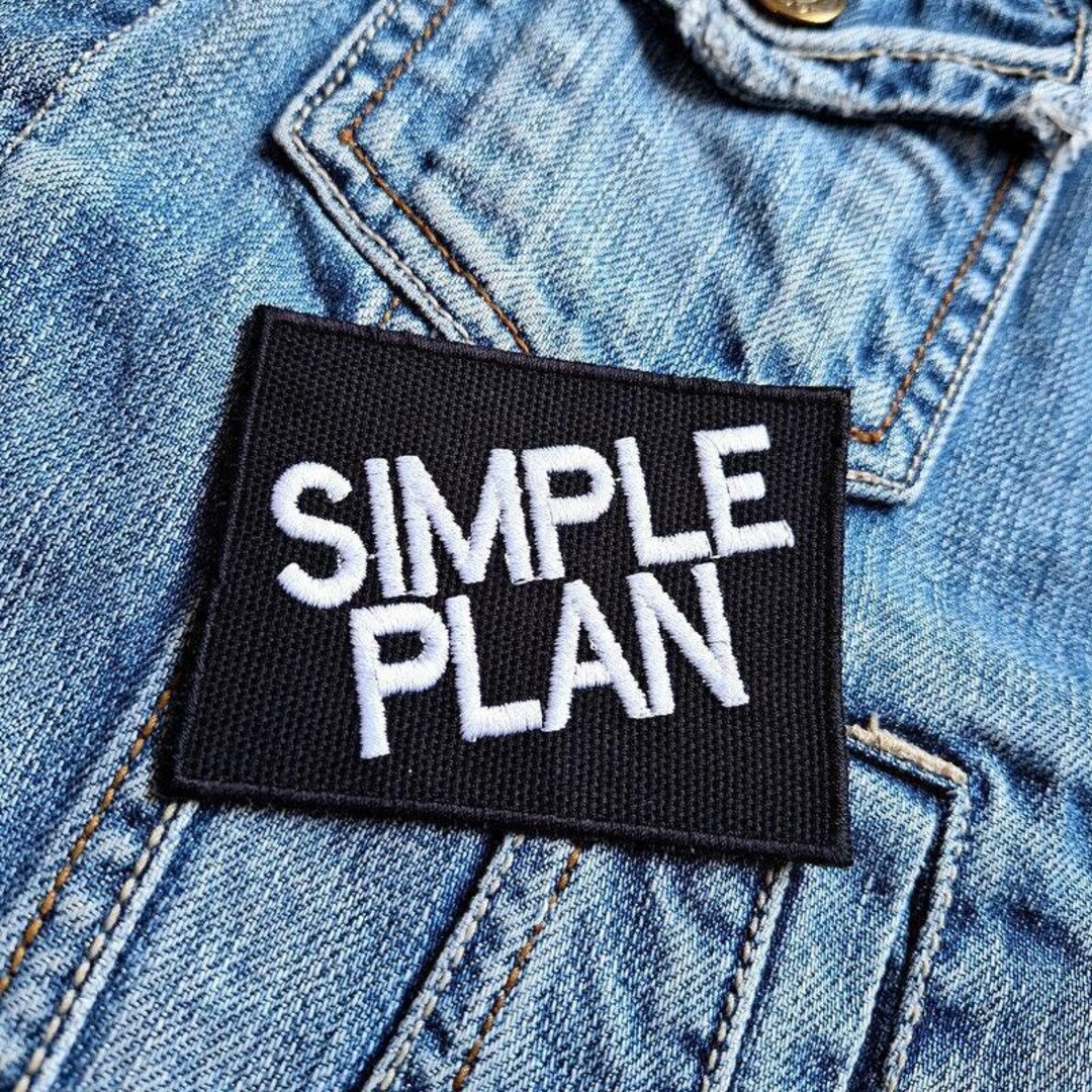 Simple Plan Embroidered Patch Badge Applique Iron On - Etsy