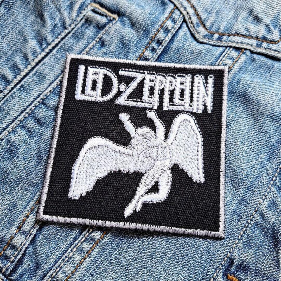Led Zeppelin Silver Grey 382392 Embroidered Patch Badge Applique Iron ...