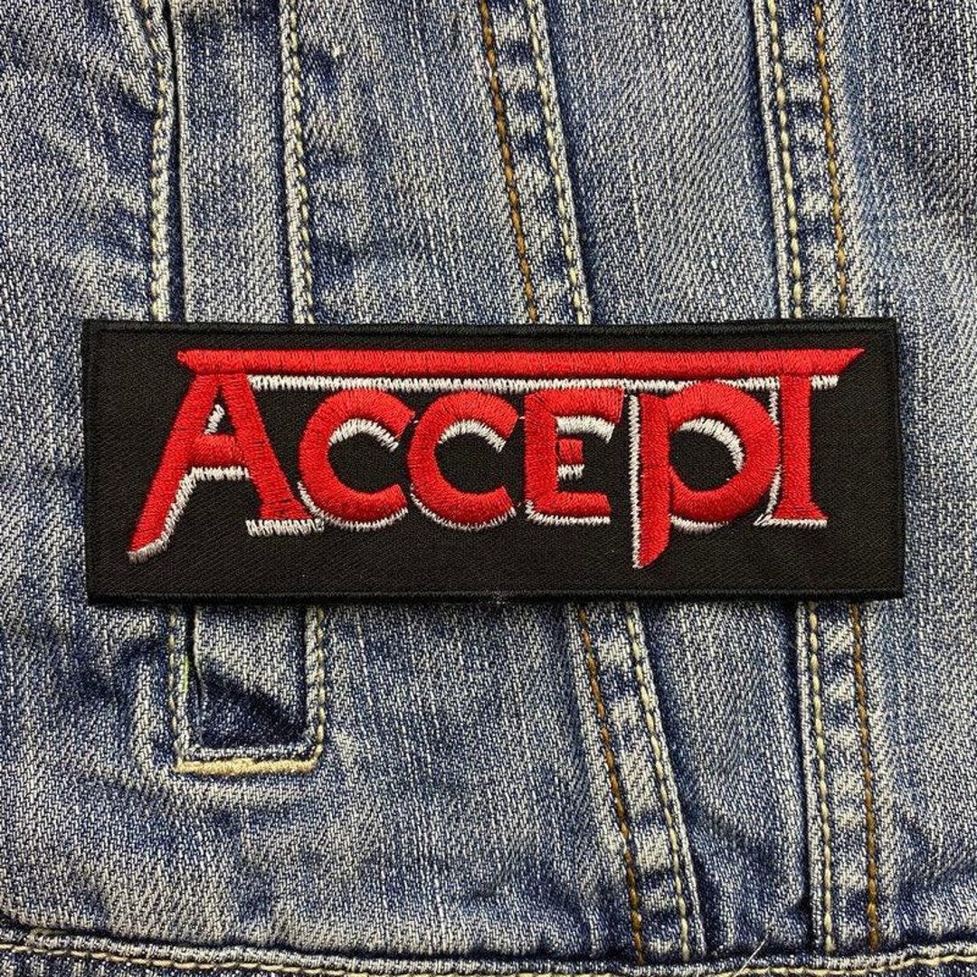 Accept Outline Embroidered Patch Badge Applique Iron On - Etsy