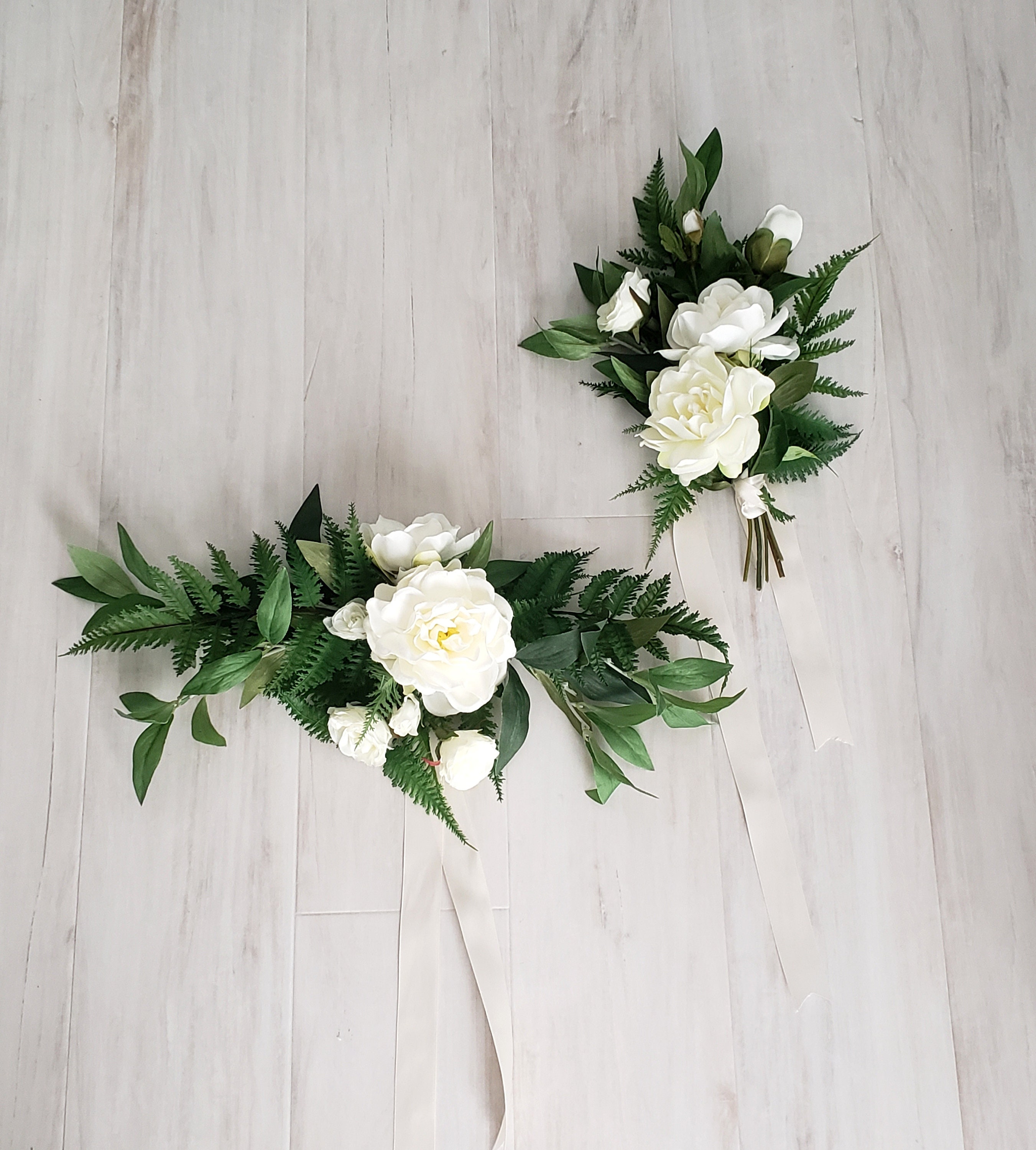 Rehearsal Dinner Wedding Flowers Easel Silk Floral Arrangement Sign ...