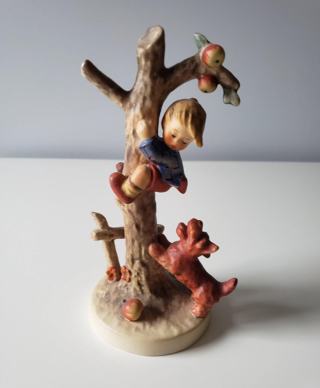 Hummel Culprit Boy in Tree Dog TMK5 Christmas Gift Her Collectibles ...