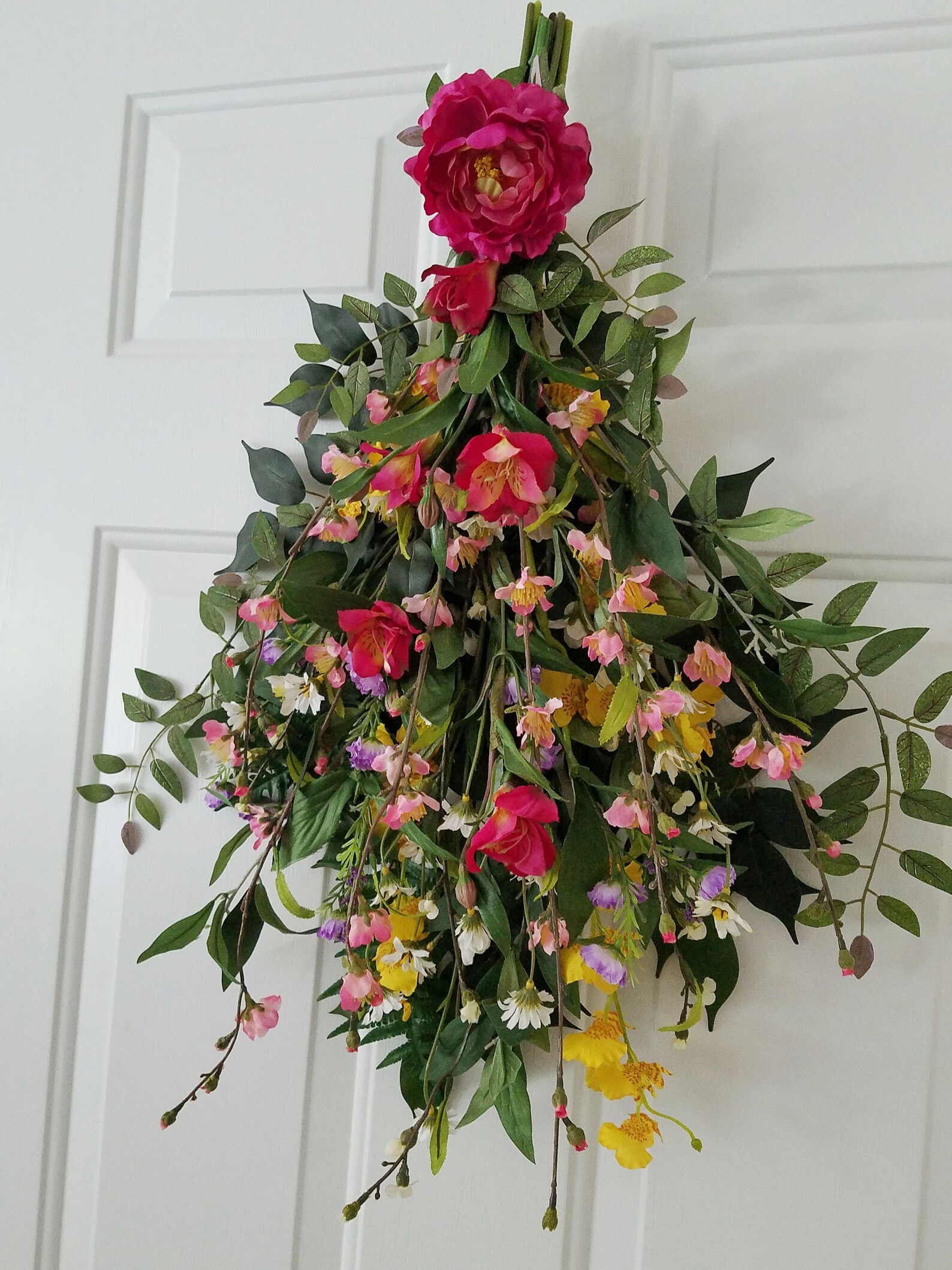 Custom Home Decor Swag She Shed Wreath Front Door Hot Pink | Etsy