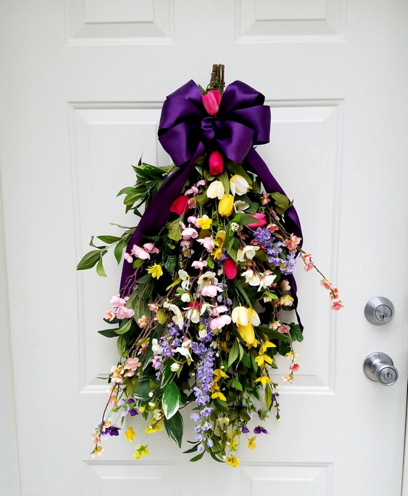 Silk Flower Spray Celebration of Life Memorial Flowers | Etsy