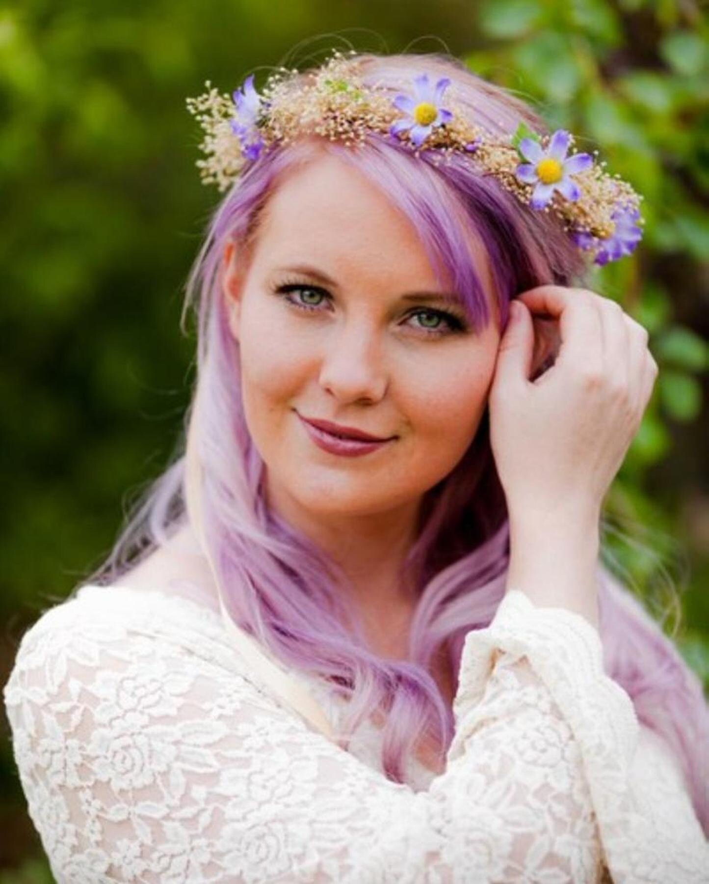 Bridal Daisy Upper Arm Cuff Wrap Floral Vine Lavender Silk | Etsy