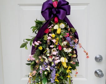 Purple Funeral Wreath - Etsy