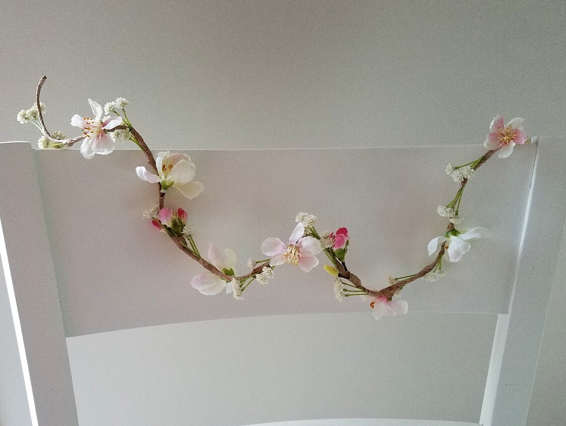 Floral Arm vine cuff band wrap artificial Flower Boho blush | Etsy