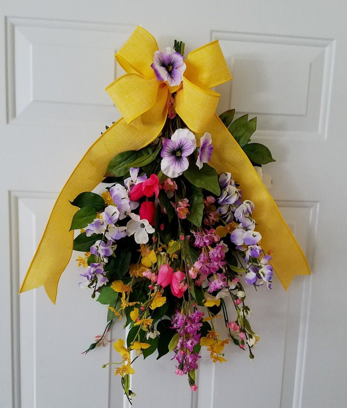 Custom Home Decor Swag She Shed Wreath Front Door Hot Pink | Etsy