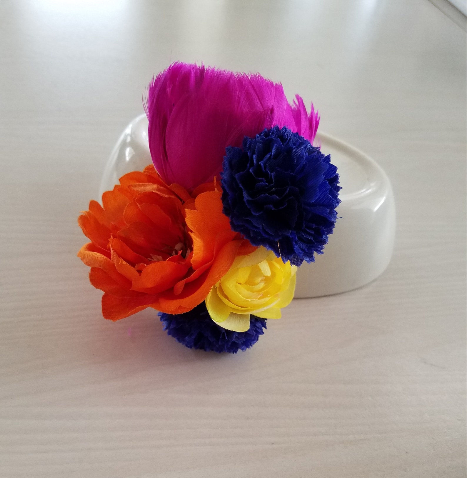 Dancer Costume Hair Comb Fiesta Colorful Quinceanera Adornment - Etsy