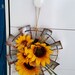 Fall Front Door Wreath Sunflower Country Weathervane Wreath - Etsy