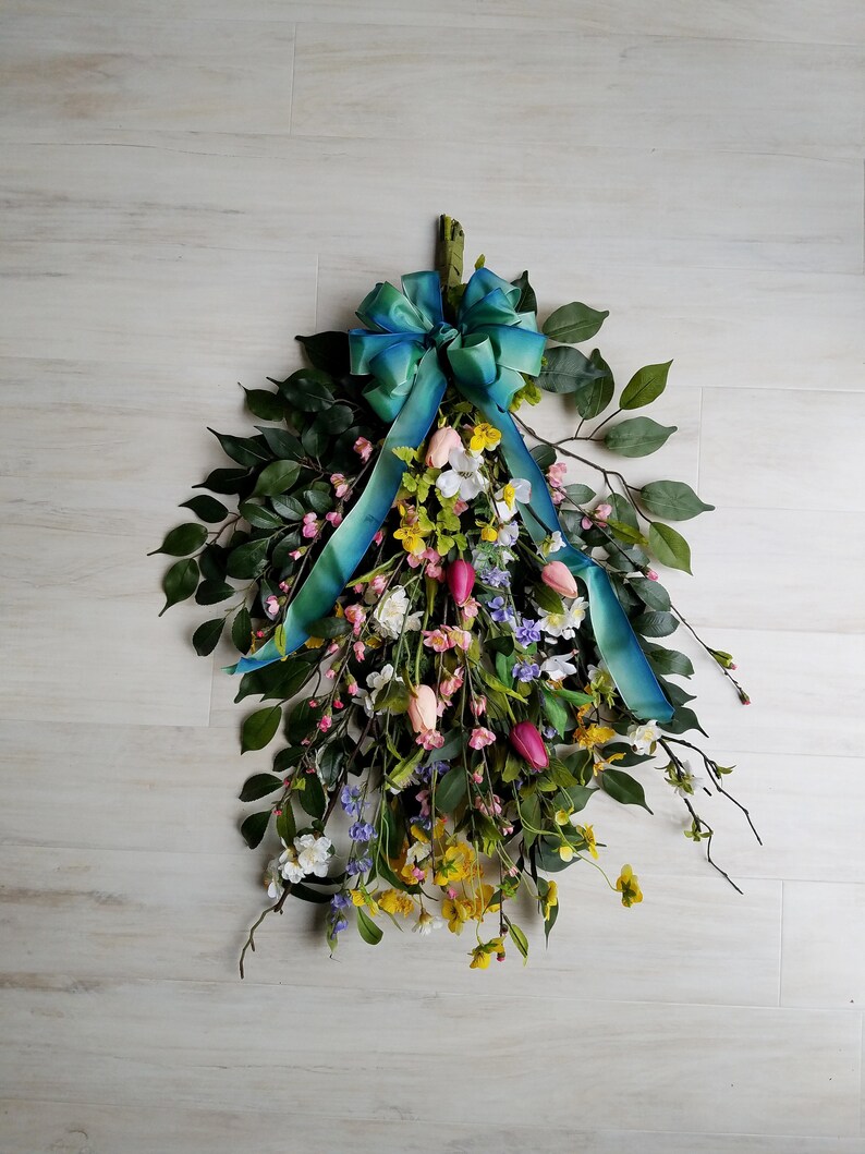 Silk Flower Spray Celebration of Life Memorial Flowers | Etsy