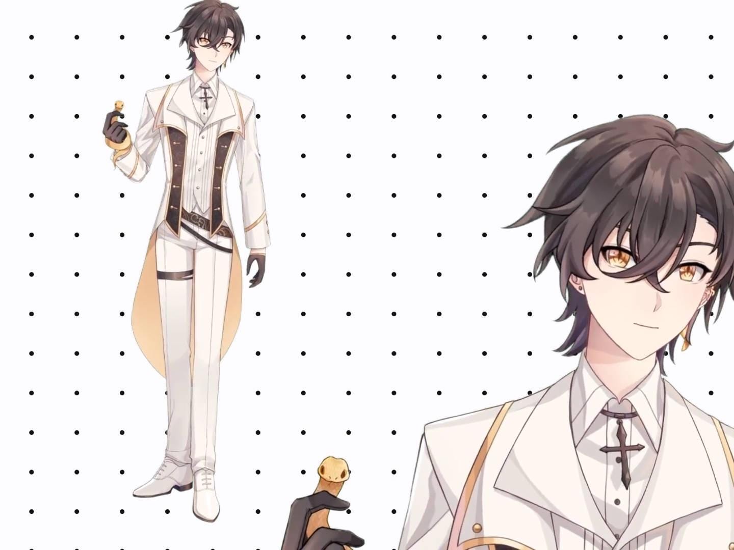 Customizable Male Live2d Vtuber Model: Editable & Rigged - Etsy