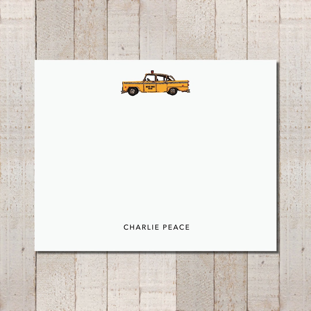 Car Stationery // Boys Stationary // Baby Boy Stationery // Taxi ...