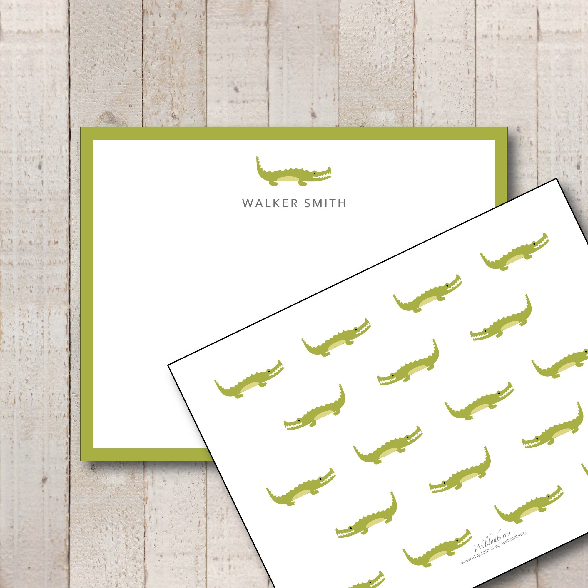 Kids Stationery // Gator Stationary // Alligator Cards // Florida Gator ...