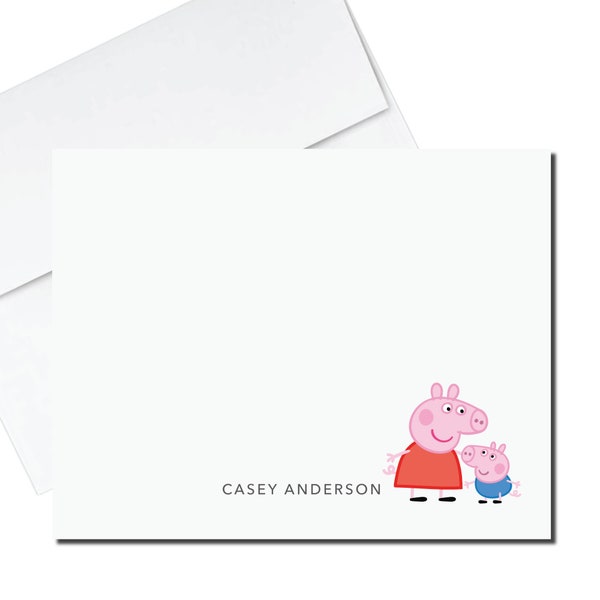 Peppa Pig Card - Etsy