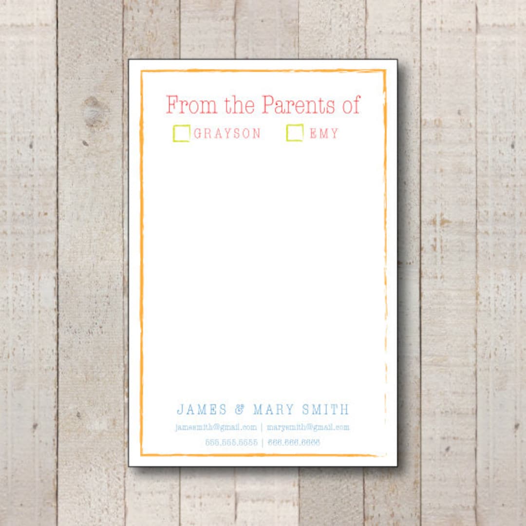 School Notepad / From the Parents of Family Notepad / School Notes ...