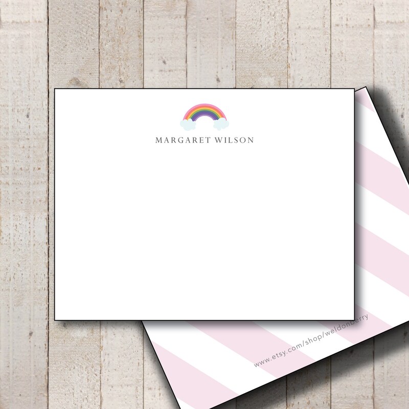 Rainbow Stationary - Etsy