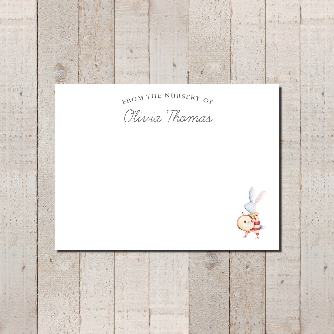 From the Nursery of Stationery | Bunny Stationery | Nursery Stationery ...