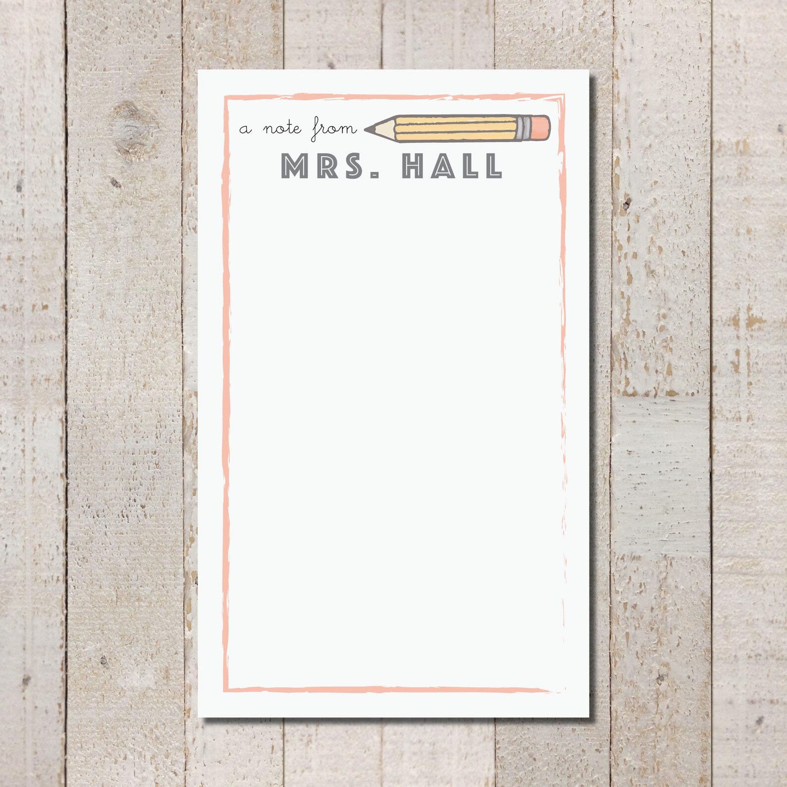 Back to School Teacher Notepad | School Notepad | School Notes ...