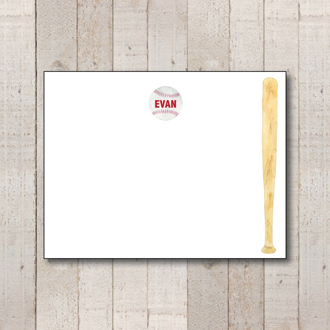 Baseball Stationery // Softball Stationery // Baseball Thank You // Sports Stationery | Baseball ...