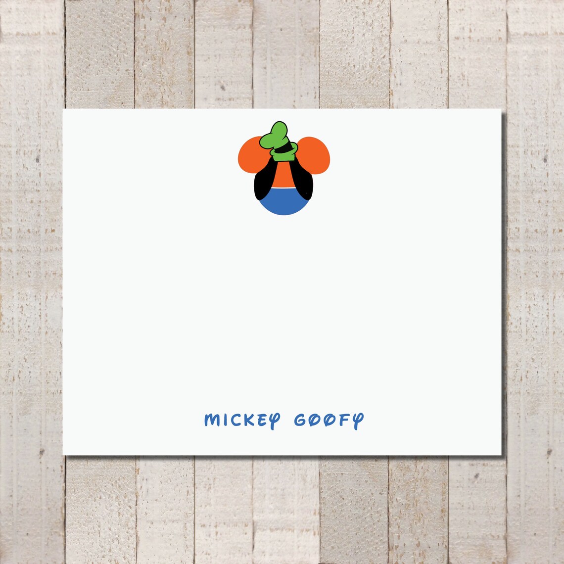 Disney Goofy Stationery - Mickey Mouse Head - Etsy