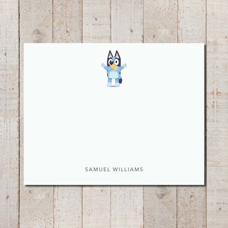 Bluey Stationery | Personalized Bluey Stationery - Etsy