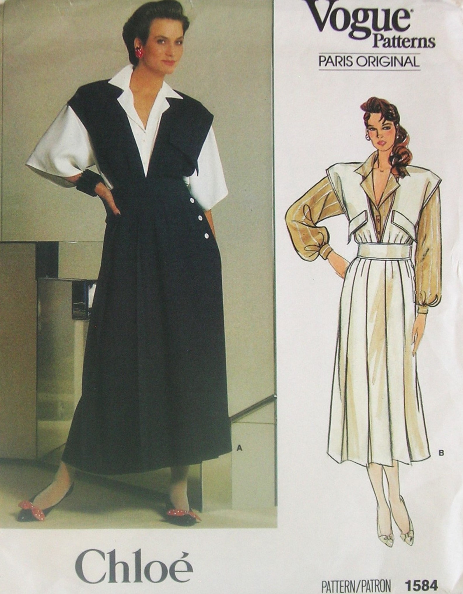 Vogue 1584; Designer Jumper and Blouse Pattern, Uncut/factory Folded ...