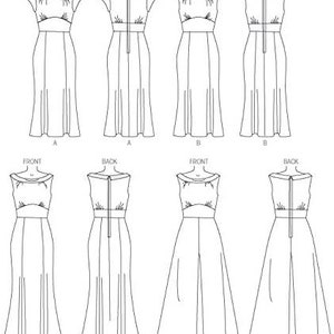 Butterick 6130, Misses Dress and Jumpsuit Pattern, Sizes 14, 16, 18, 20 ...
