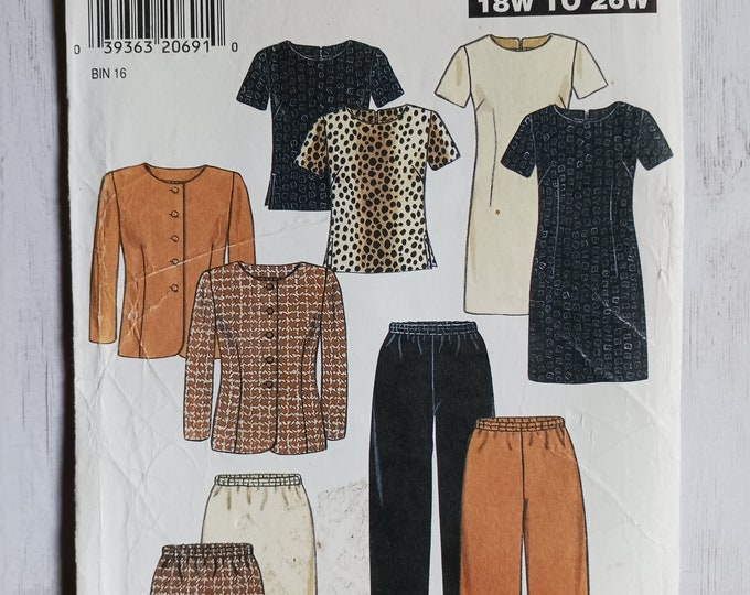 New Look 6683 Plus Size Separates Pattern for Slacks, Skirts, Blouses ...