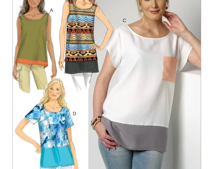 Simplicity 9275, Misses' Blouses and Tunics, Sizes 16, 18, 20, 22, and ...