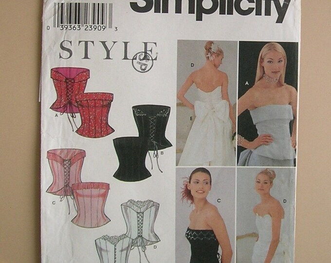 Simplicity 9180 - A Bustier Pattern for Weddings or Sexy Wear - Etsy