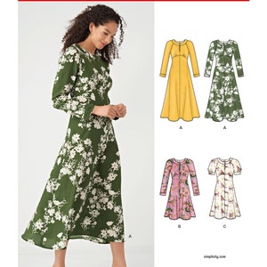 New Look 6574: New, Uncut Dress Pattern Sizes 6, 8, 10, 12, 14, 16, and ...