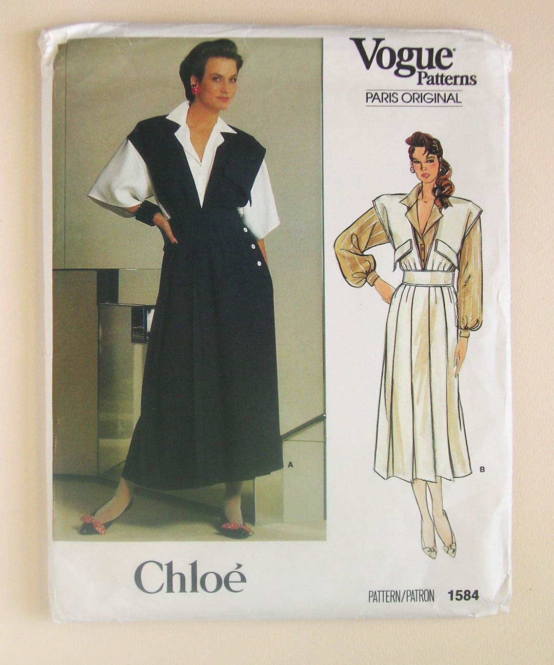 Vogue 1584; Designer Jumper and Blouse Pattern, Uncut/factory Folded ...