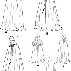 Elegant Floor Length Cape Simplicity 5794 New Designer Sewing Pattern ...