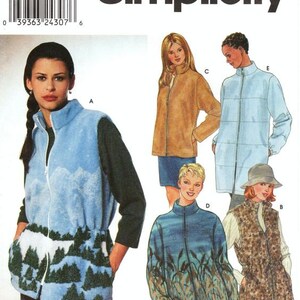 Simplicity 9409, Misses' Jackets and Vests, Sizes X-small, Small, and ...