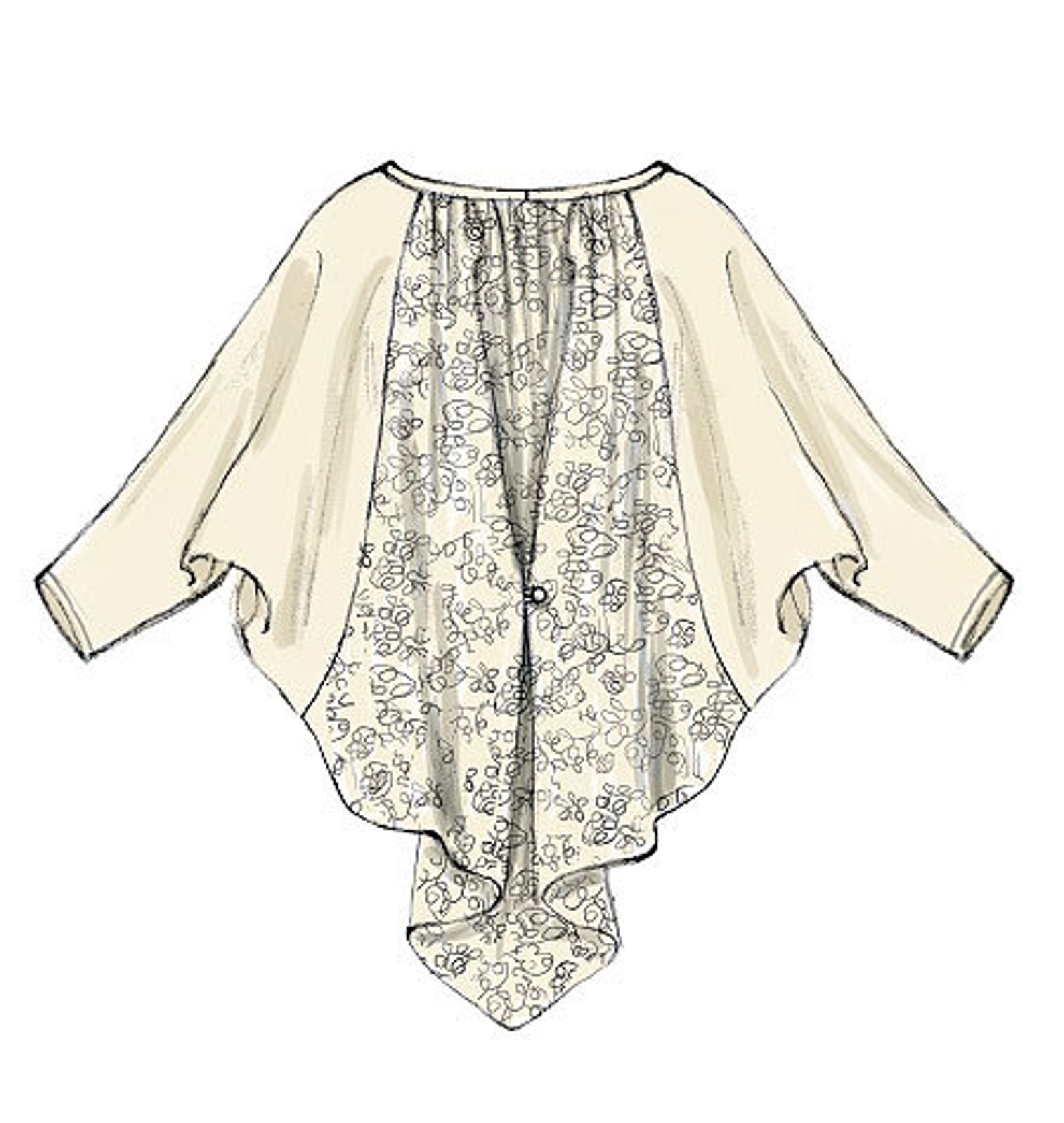 Mccalls 6652, Ladies' Cocoon-type Blouse, Out of Print Sewing Pattern ...