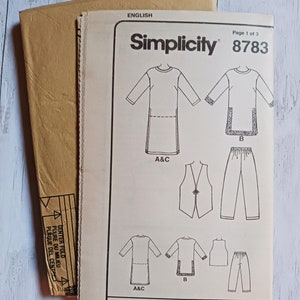 Simplicity 8783: Easy Plus Size Pattern for Tops, Tunics , a Vest, and ...